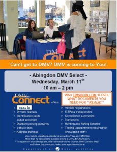 DMV is coming to You! - Washington County Virginia